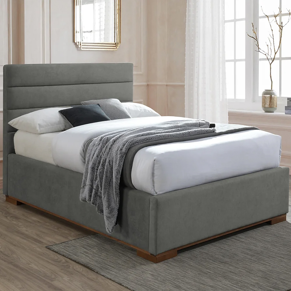 Mayfair Light Grey Ottoman Bedframe | UK Delivery | Sleep Systems UK